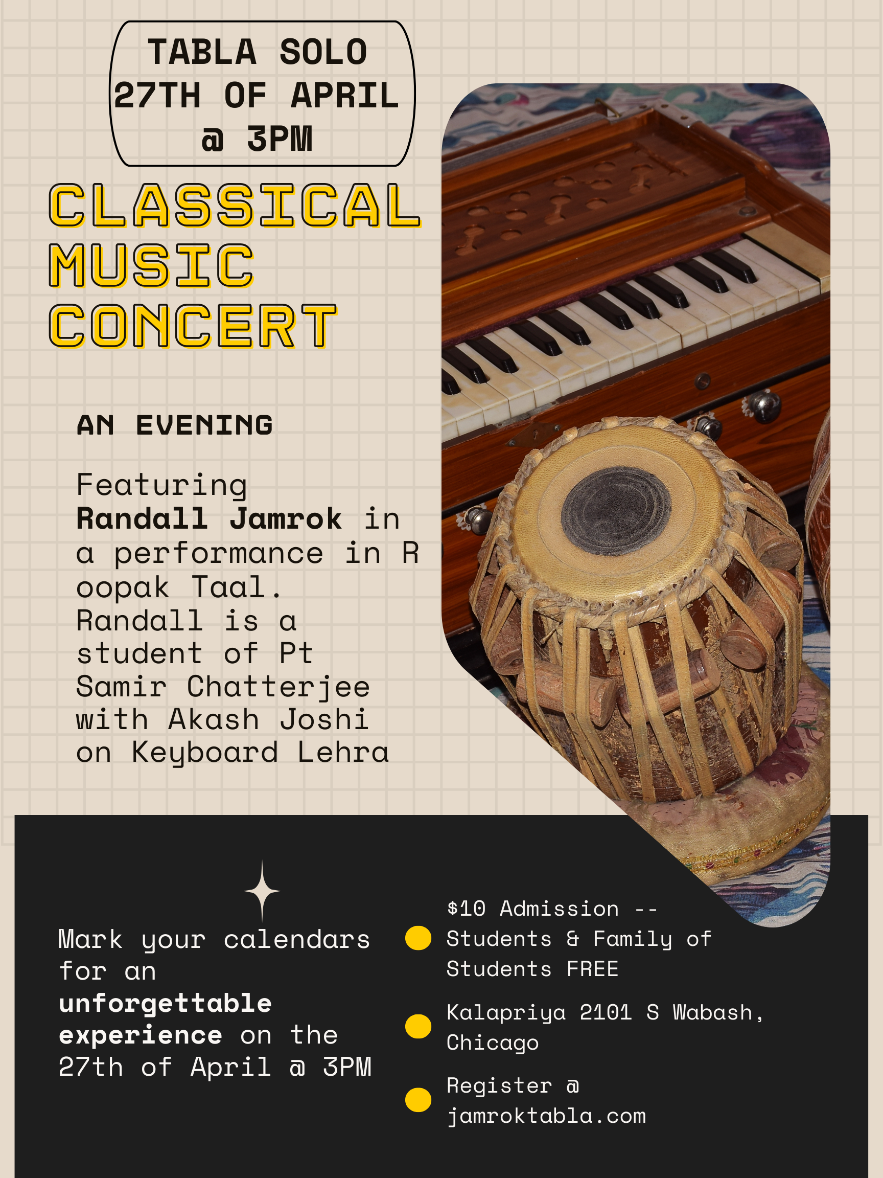 Concerts & Schedule | Jamrok Tabla